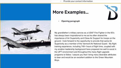 Air Force: Cover Letter 101 | BogiDope